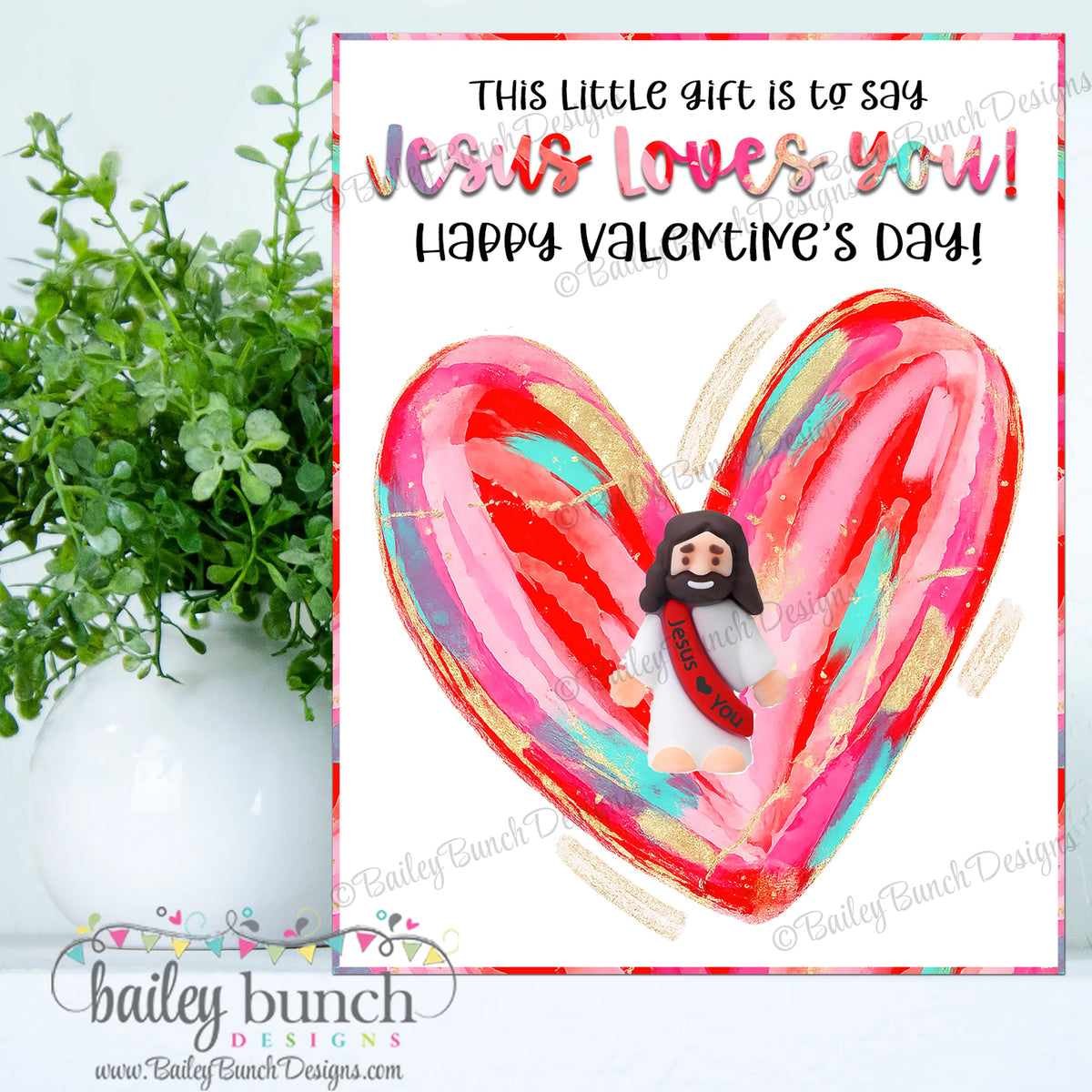 Jesus Valentine Cards | Jesus Loves You Scripture Cards for Kids ...