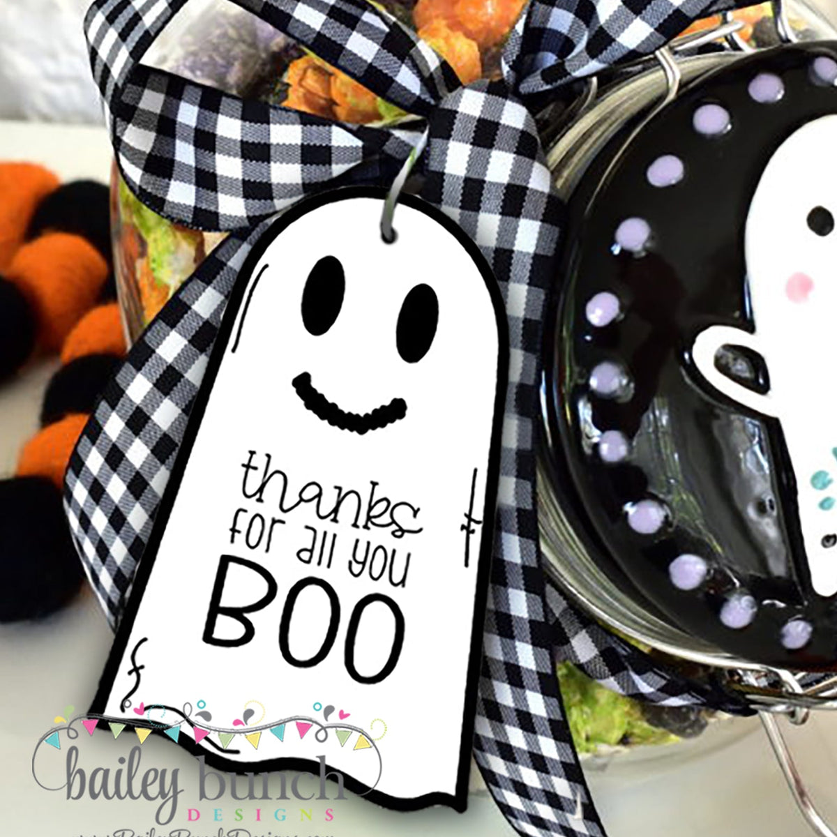 Thanks for all you BOO Ghost Halloween Gift Tags - Instant Download ID ...
