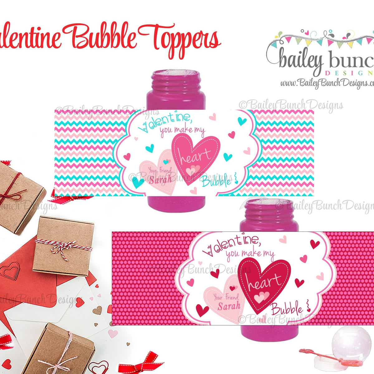 You make my heart bubble Valentine Treat Tags, Bubble Valentines VDAYB ...