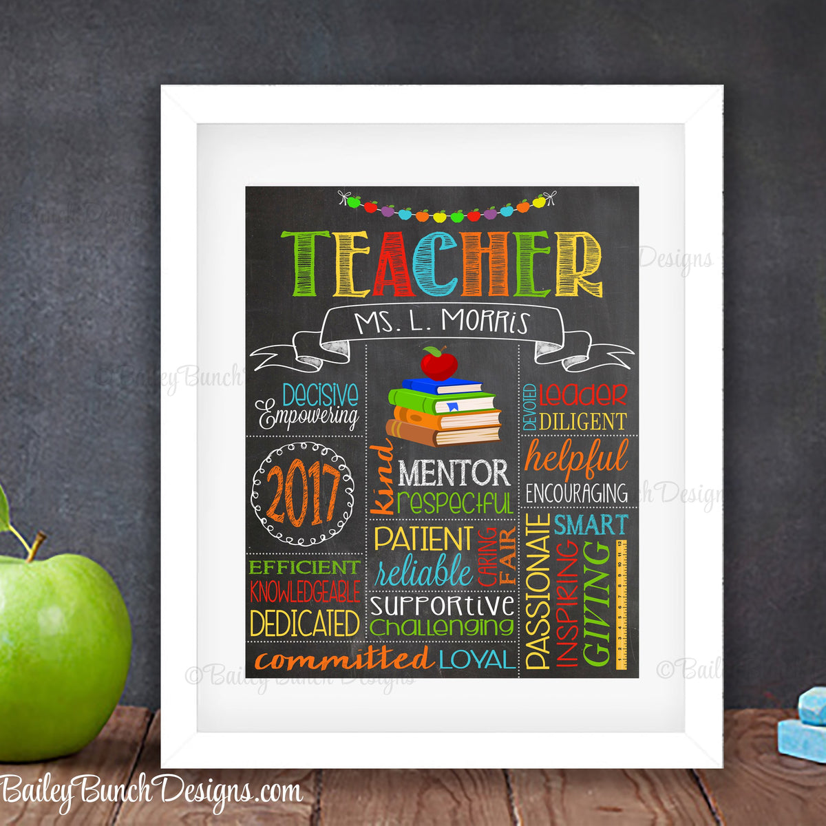 Teacher Appreciation End of year Gift, TEACHER0520 – Bailey Bunch Designs