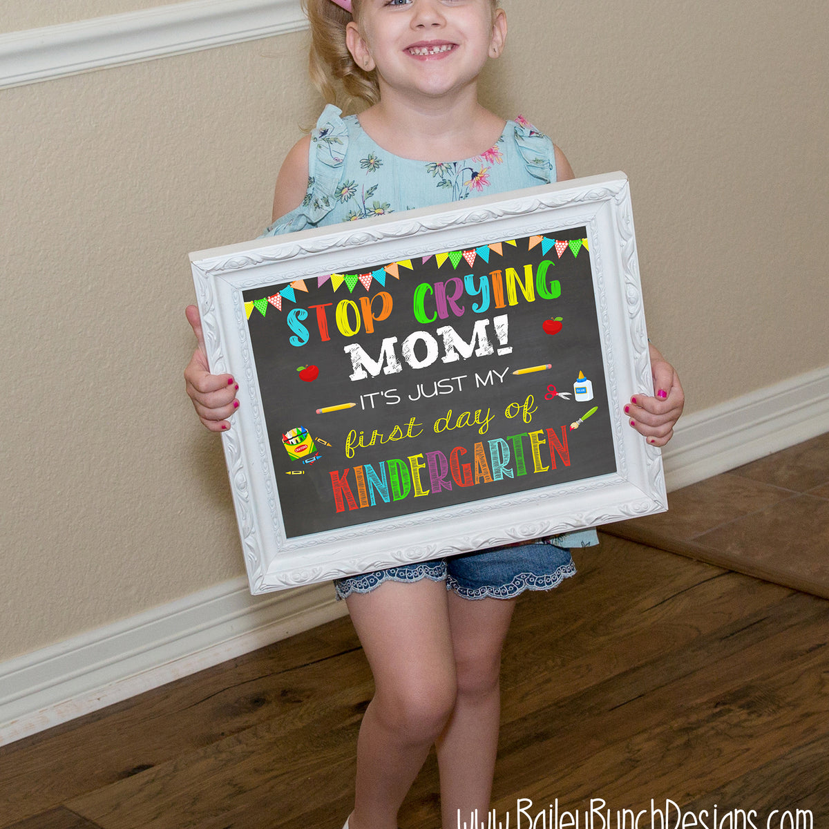 Welcome to a New School Year: First Day of School Chalkboard – Bailey ...