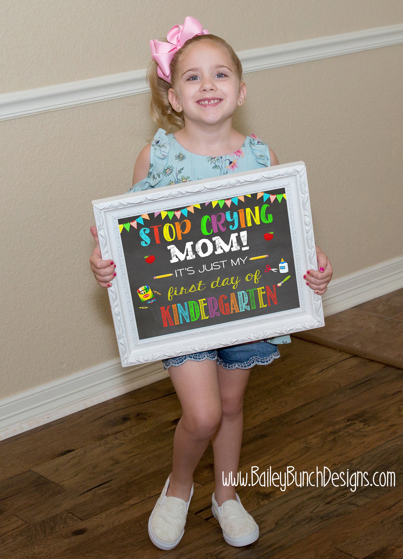 Welcome to a New School Year: First Day of School Chalkboard – Bailey ...