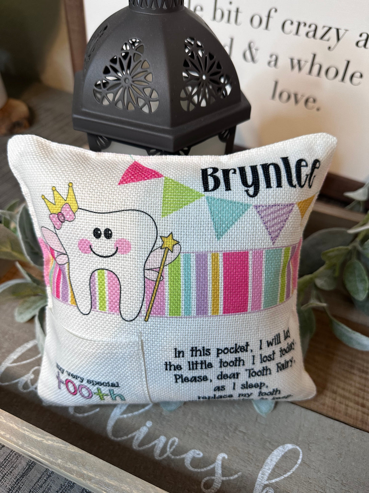 Personalized Tooth Fairy Pillows TOOTH0520 – Bailey Bunch Designs