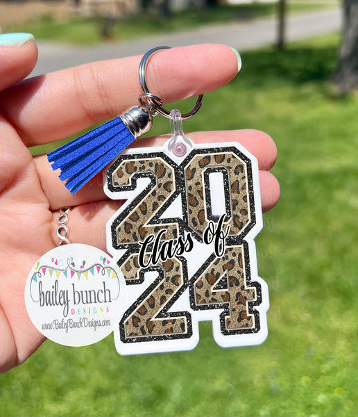 Class of 2024 Senior Keychain KEYSEN0520 - Bailey Bunch Designs