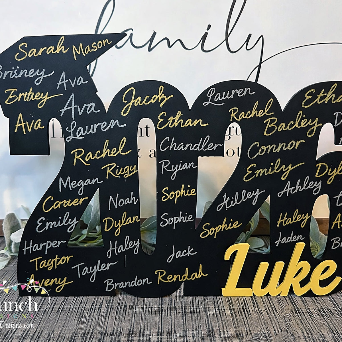 Graduation Guest Book Sign - Custom Autograph Board – Bailey Bunch Designs