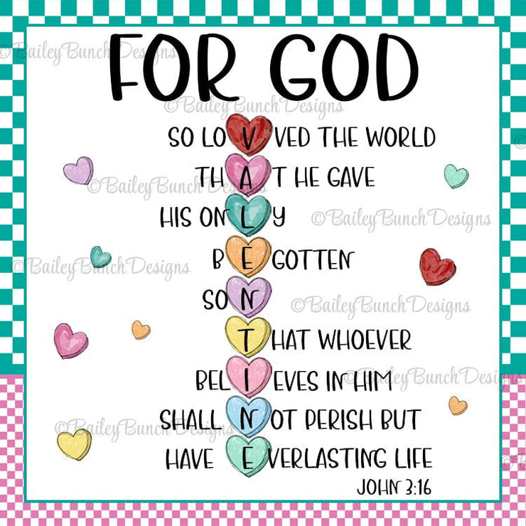 Scripture Cards Valentine Printable Instant Download IDGOD0520 – Bailey ...