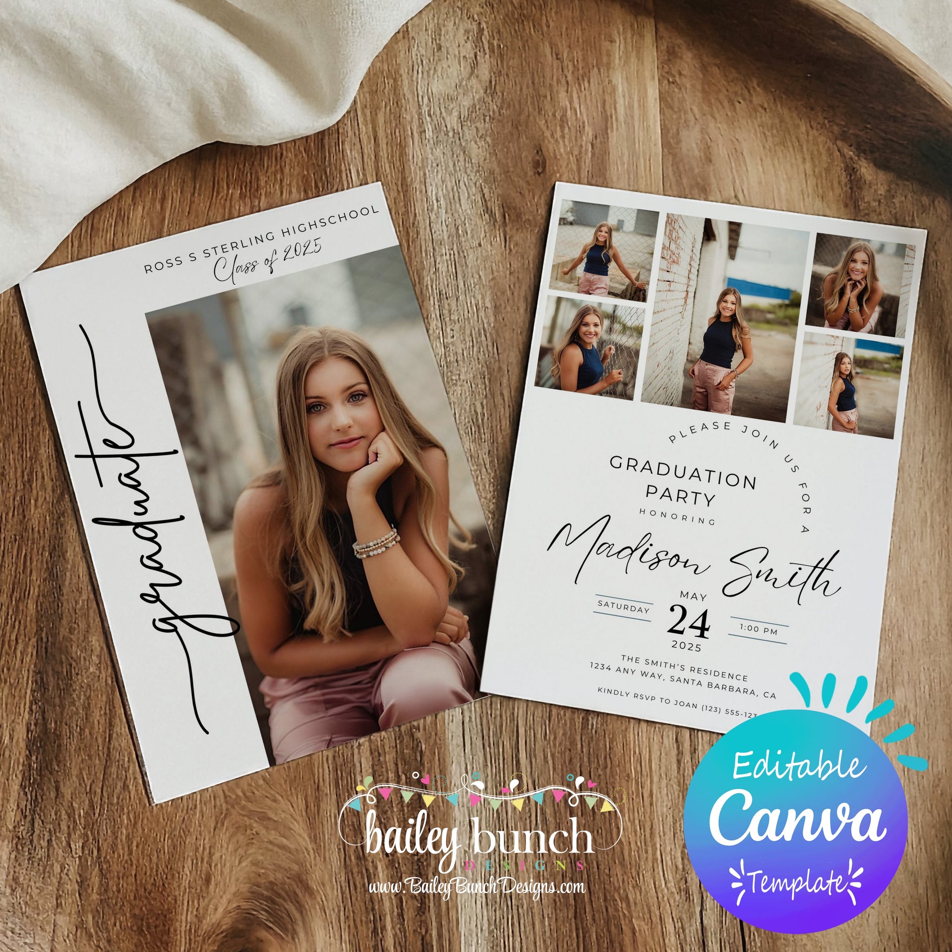 Senior Graduation Party Welcome Sign Template GRADWELTEMP05 – Bailey ...