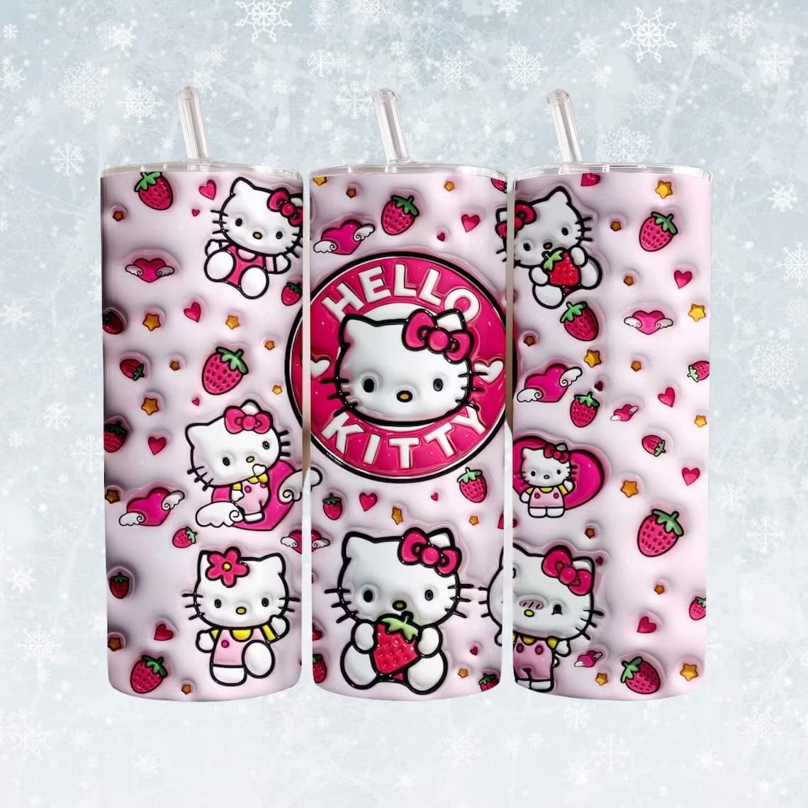 Hello Kitty Shimmer Glitter Tumbler TUMBHELLOKITTY20520 - Bailey Bunch ...