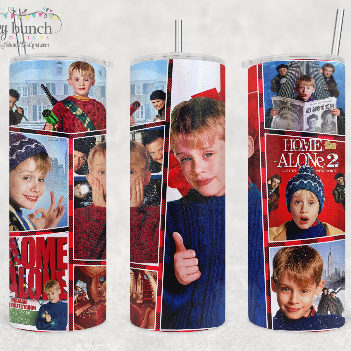Home Alone Christmas Movie Shimmer Glitter Tumbler TUMBHOME20520 ...