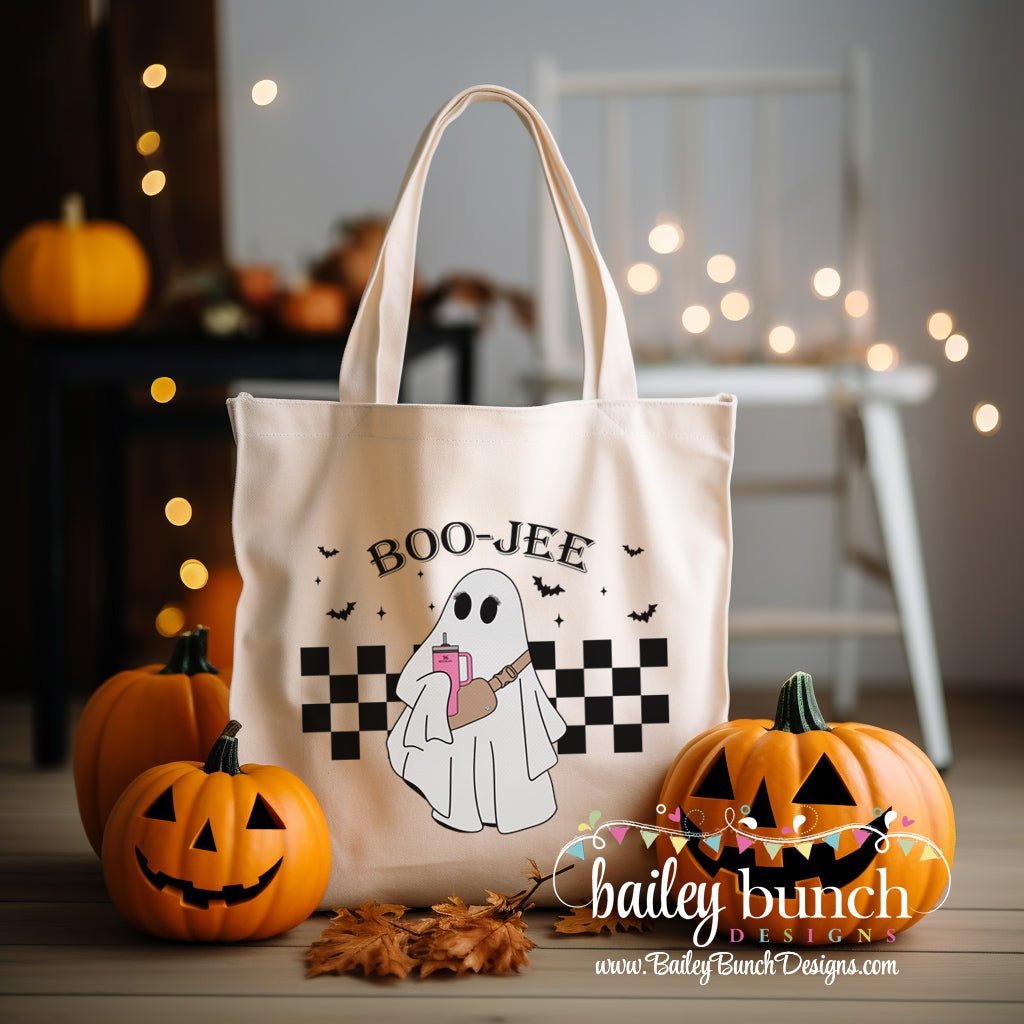 Boo-Jee Ghost Halloween Tote Bag TOTEBOOJEE0520 – Bailey Bunch Designs