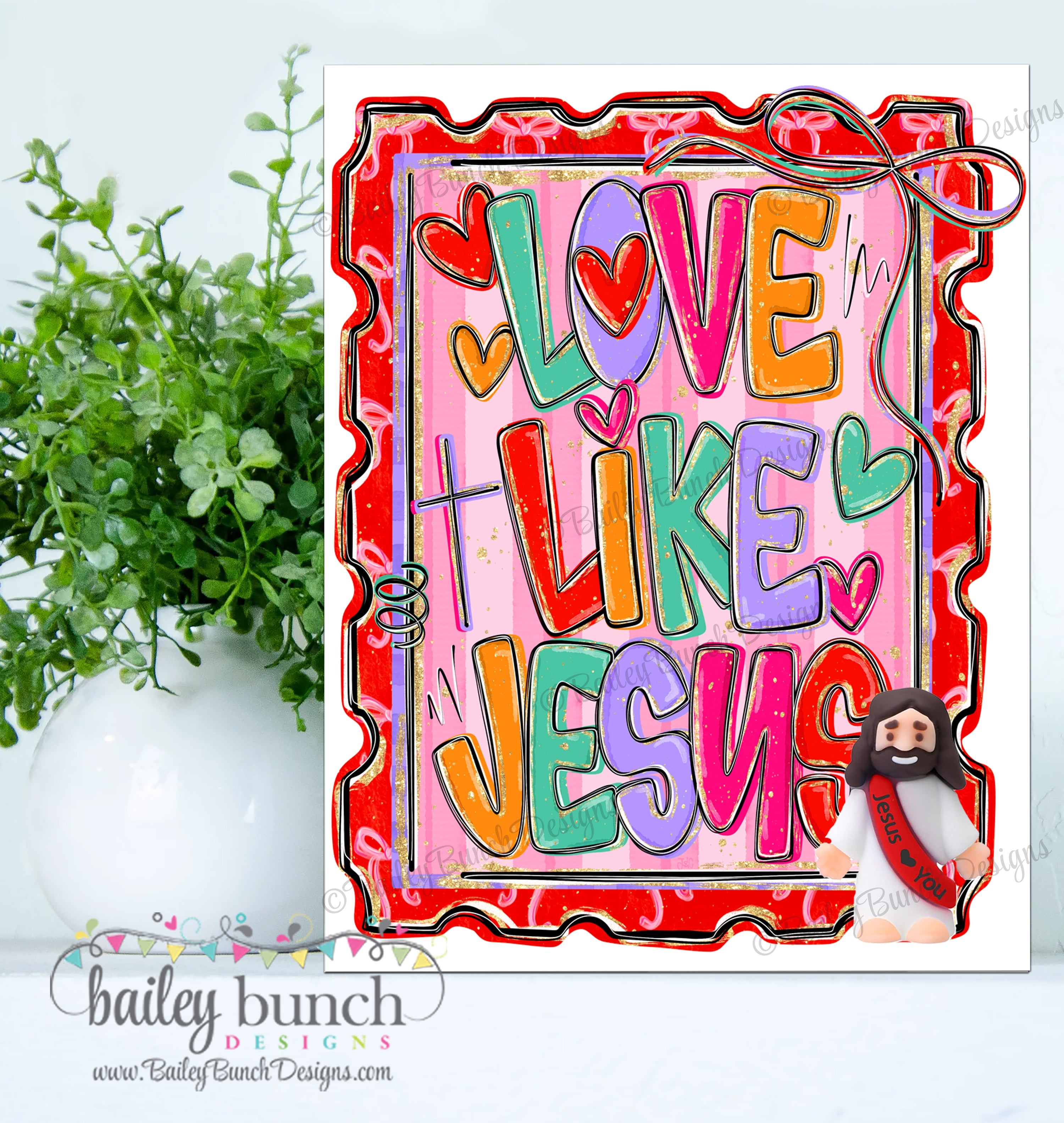 Love Like Jesus Valentine Cards | Bible Scripture Cards for Kids ...