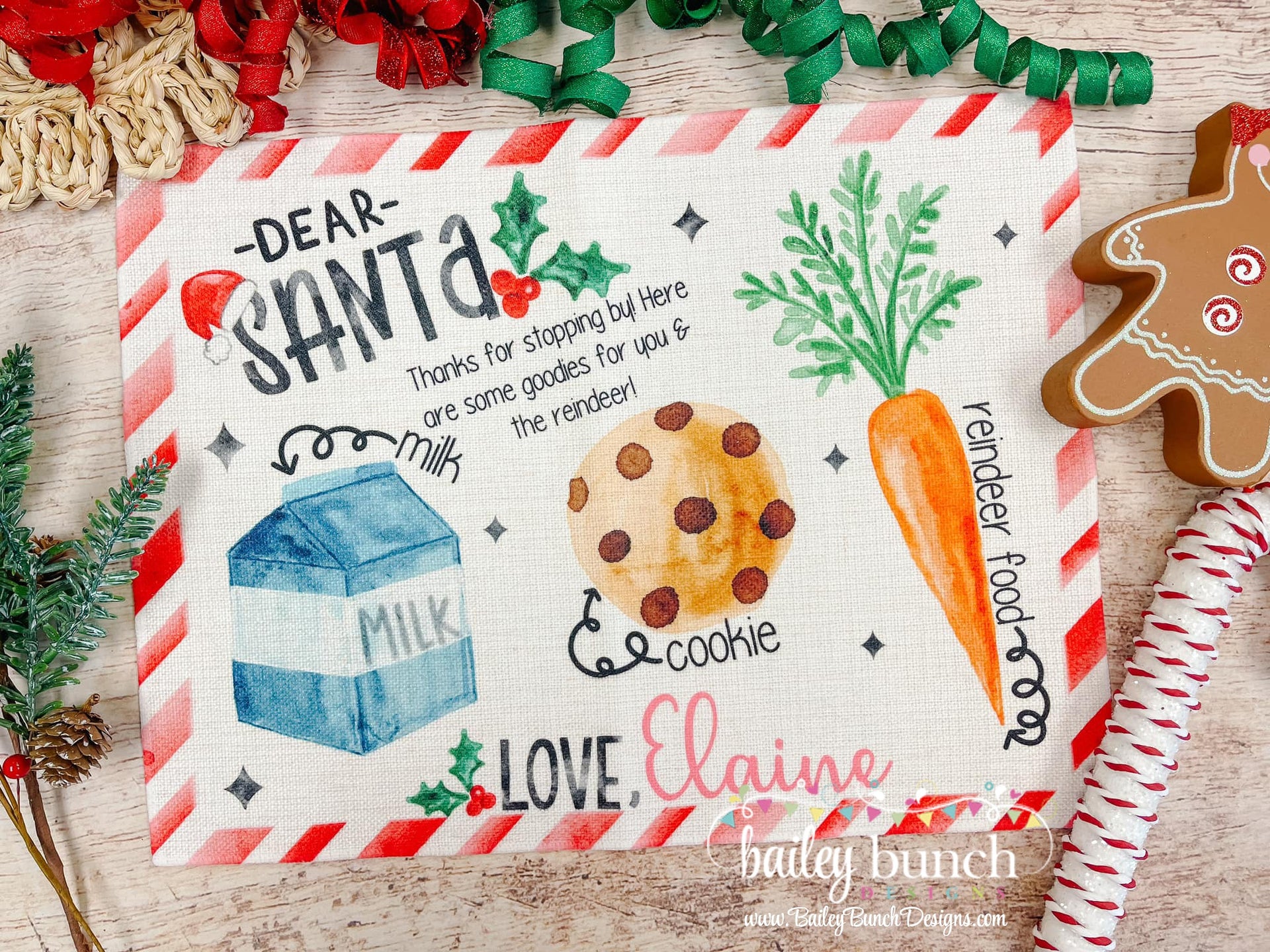 Cookies for Santa Placemat PLACEMAT0520 – Bailey Bunch Designs