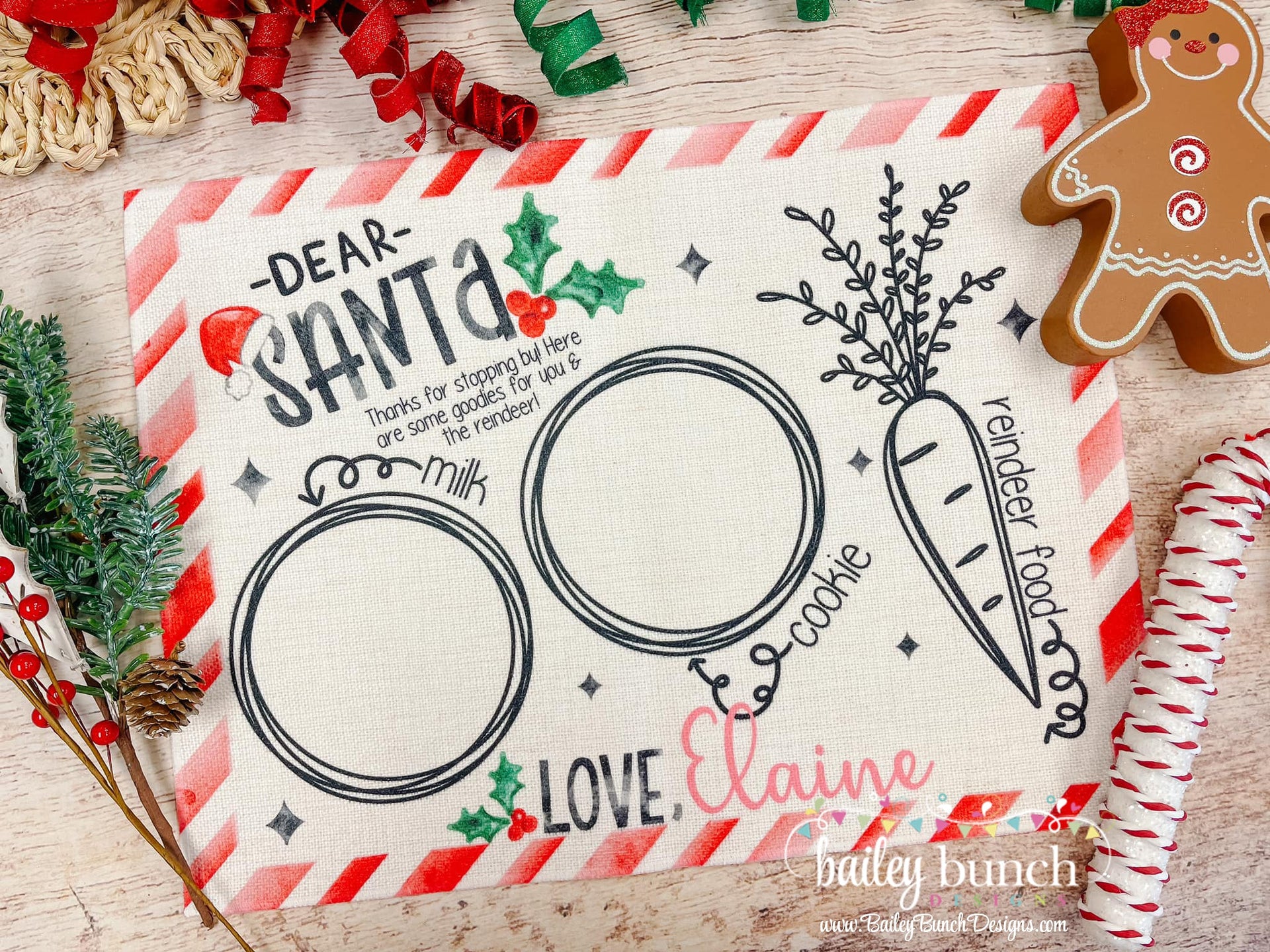 Cookies for Santa Placemat PLACEMAT0520 – Bailey Bunch Designs