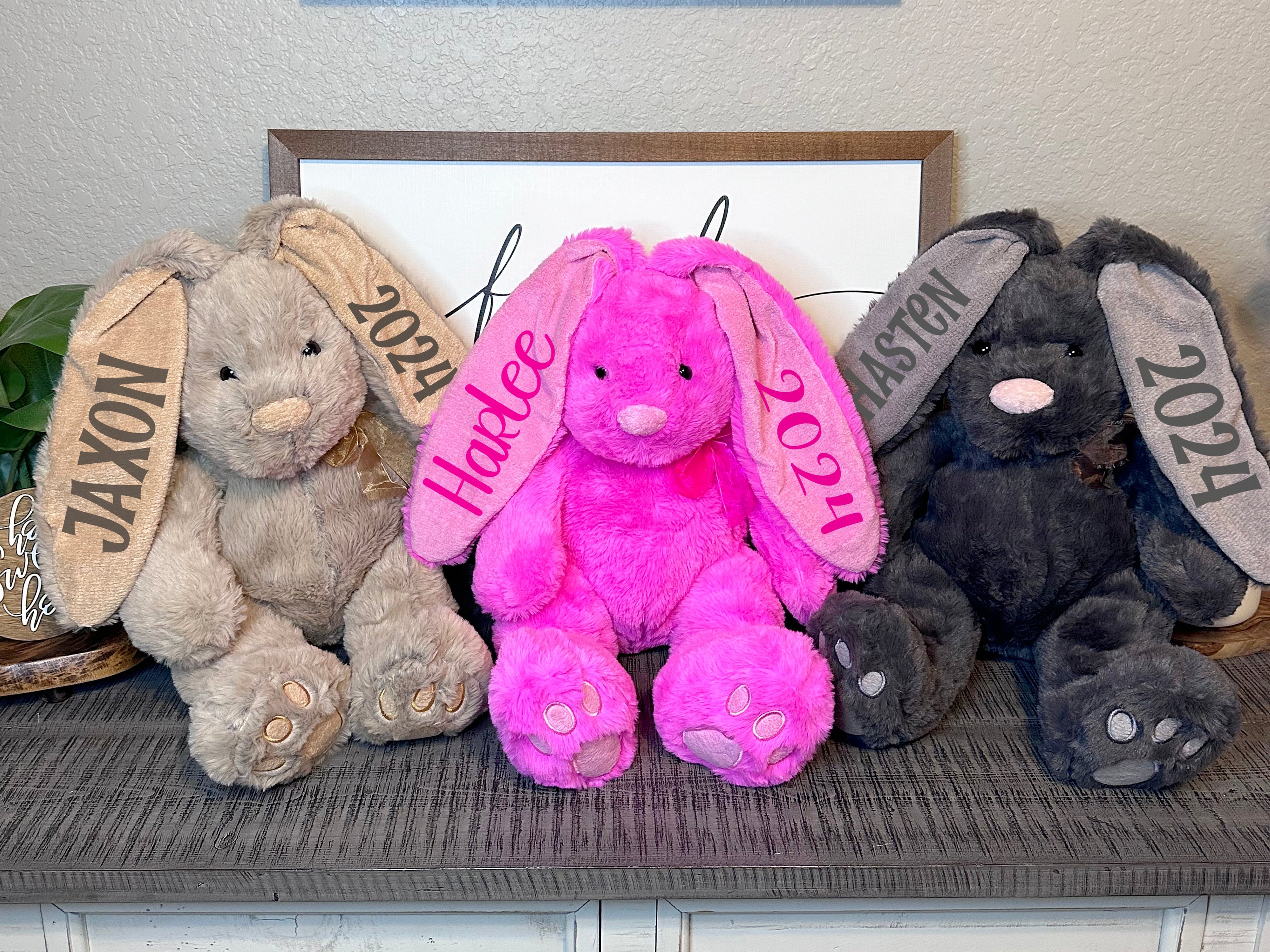 Large Easter Bunny Stuffed Plush Bunnies Personalized 21 inch BUNNY210 ...