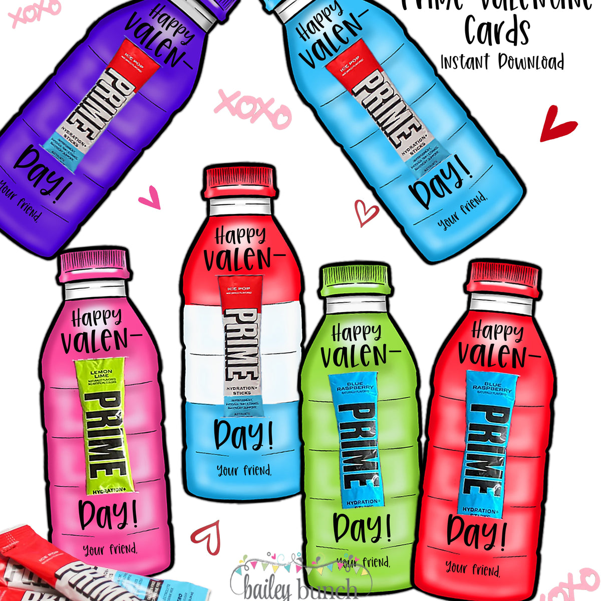 POPULAR PRIME HYDRATION DRINK Gift Card Valentines IDVDAYPRIME0520 ...