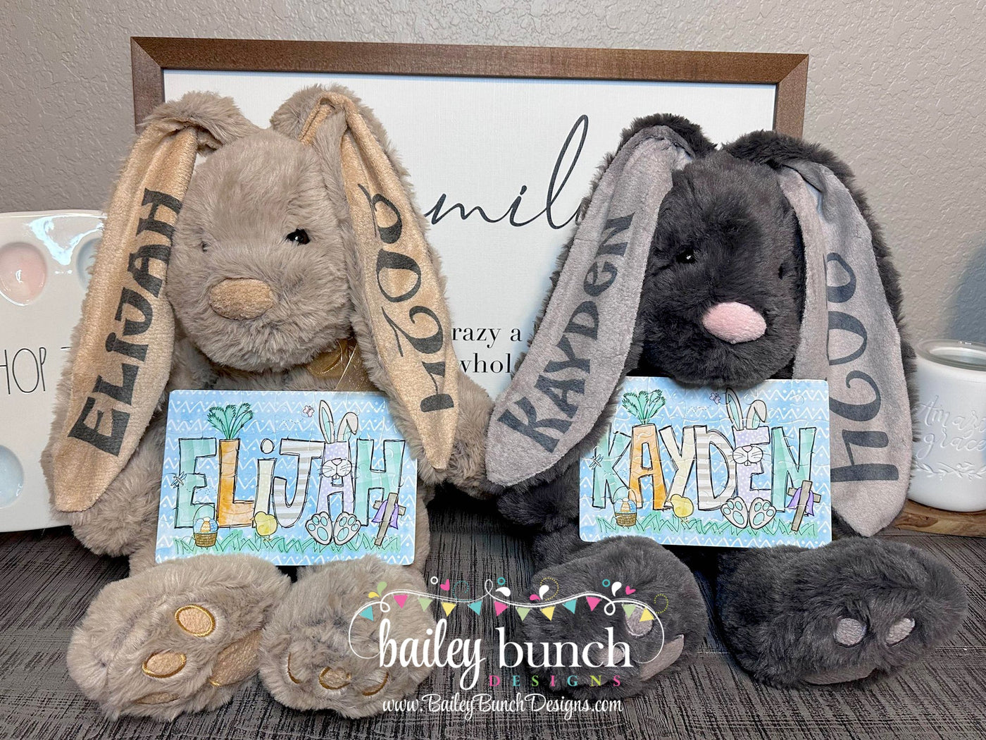 Large Easter Bunny Stuffed Plush Bunnies Personalized 21 inch BUNNY210 ...