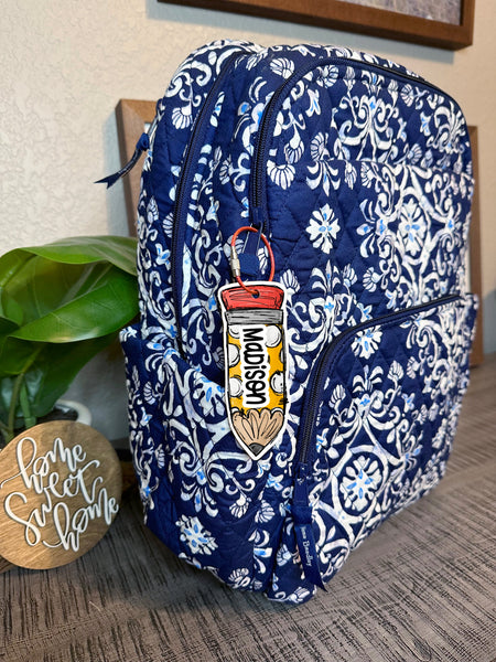School Backpack Name Tags TAGPENCIL20520 - Bailey Bunch Designs