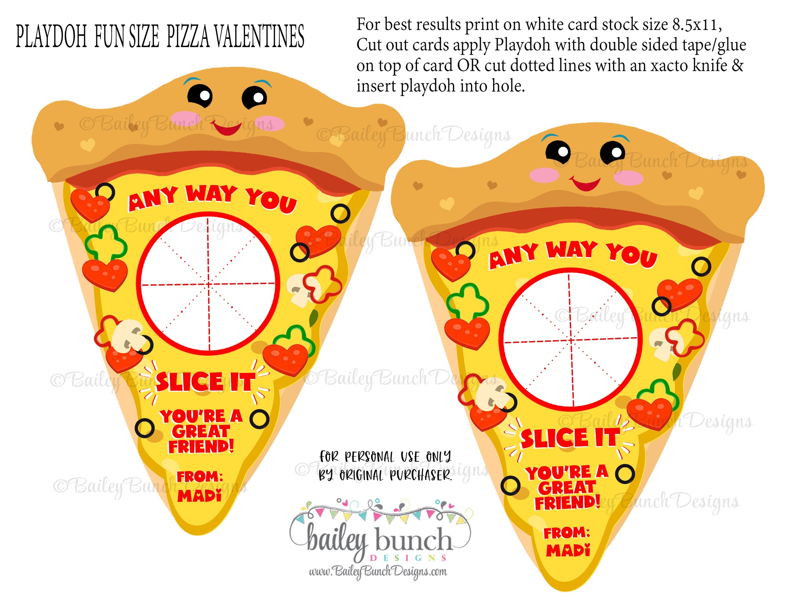 Pizza Play Dough Valentine Printable IDVDAYPIZZA0520 – Bailey Bunch Designs
