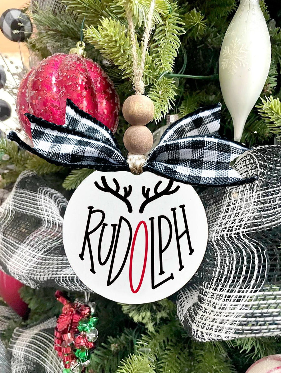 Christmas BUNDLE Santa's Reindeer Ornament ORNSR0520 – Bailey Bunch Designs