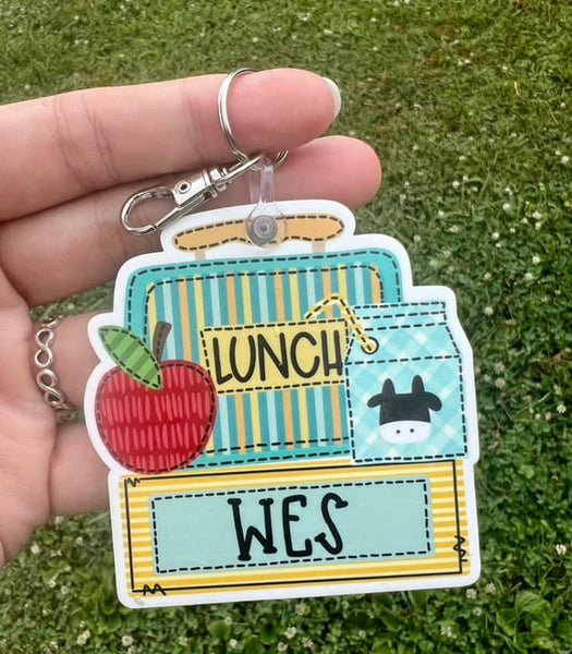 School Lunchbox Name Tags TAGPINK0520 - Bailey Bunch Designs