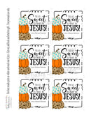 Tis so Sweet to Trust in Jesus Halloween Gift Treat Tags - Instant Dow ...