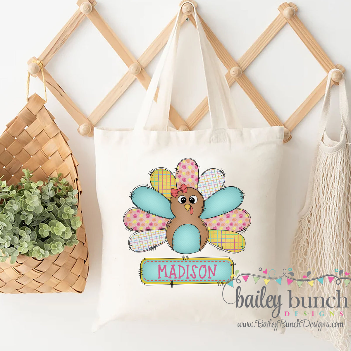 Happy Thanksgiving TURKEY Tote Bag Personalized TOTETURKEYNC0520 ...