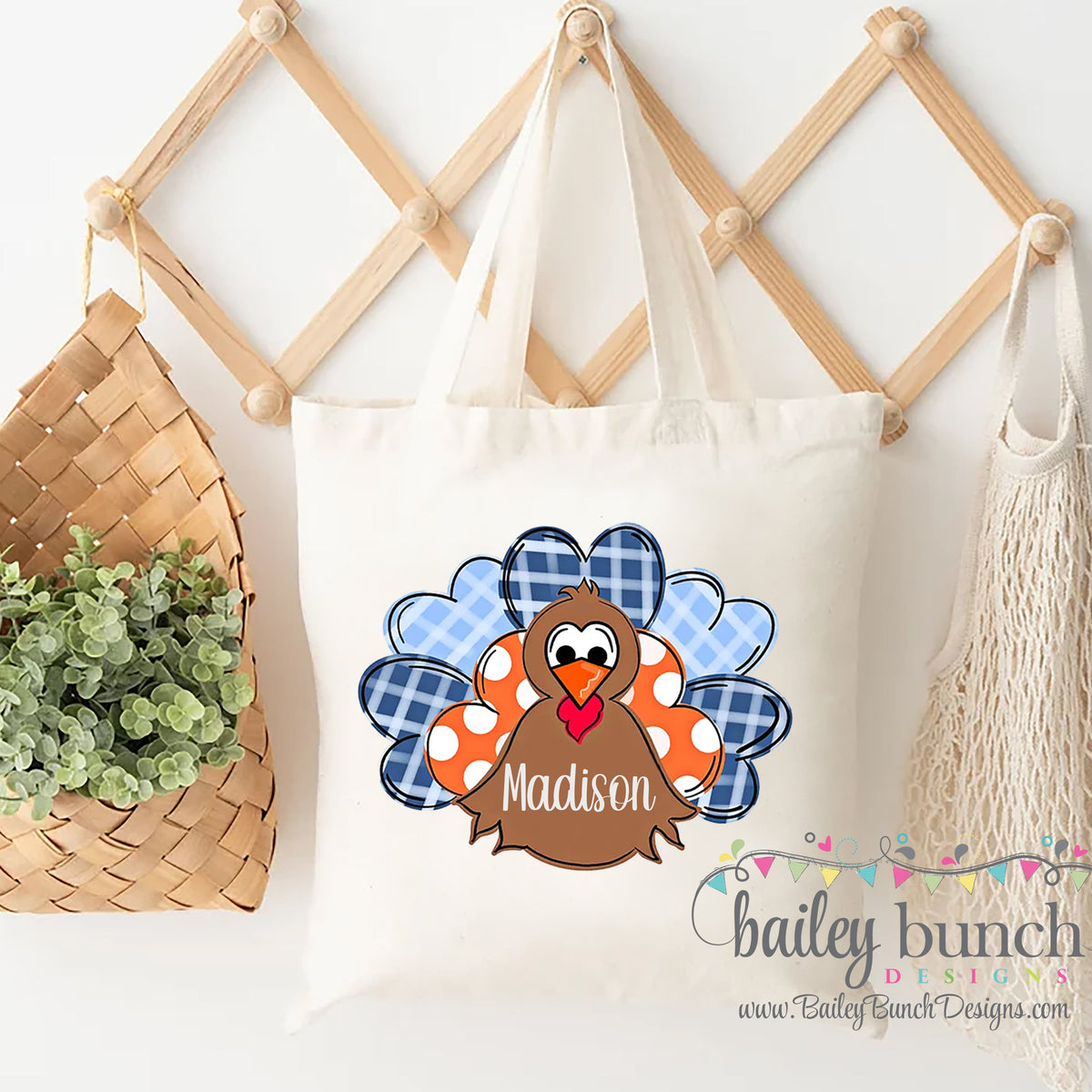 Happy Thanksgiving TURKEY Tote Bag Personalized TOTETURKEYC0520 ...