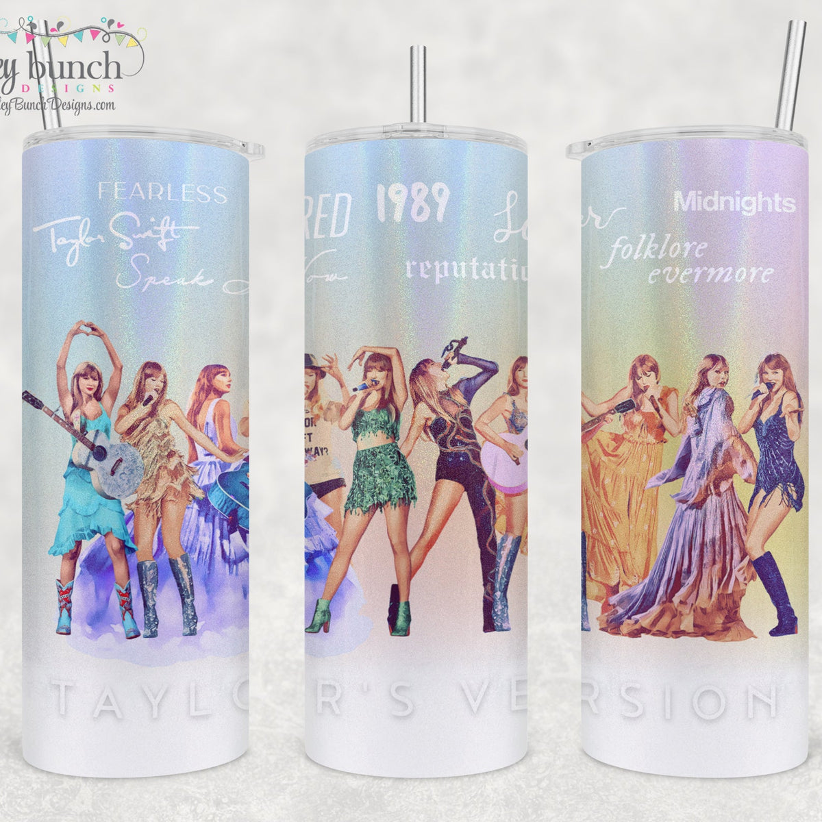 Taylor Swift Eras tour Album Shimmer Glitter Tumbler TUMBERA0520 ...