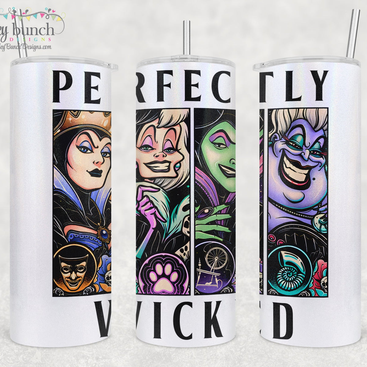 PERFECTLY WICKED VILLAIN Shimmer Glitter Tumbler TUMBVILLAIN30520 ...