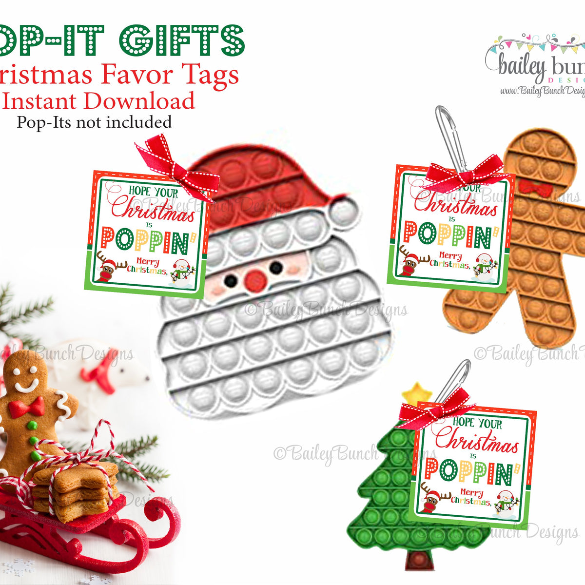 Christmas Pop It Fidget Gift Tags Squares IDCHRISTPOPITSQ0520 – Bailey ...