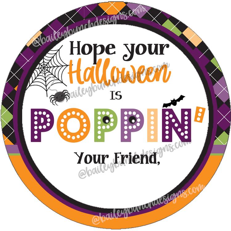 HALLOWEEN POP IT FIDGET GIFT TAGS CIRCLES - INSTANT DOWNLOAD - POPITSF ...