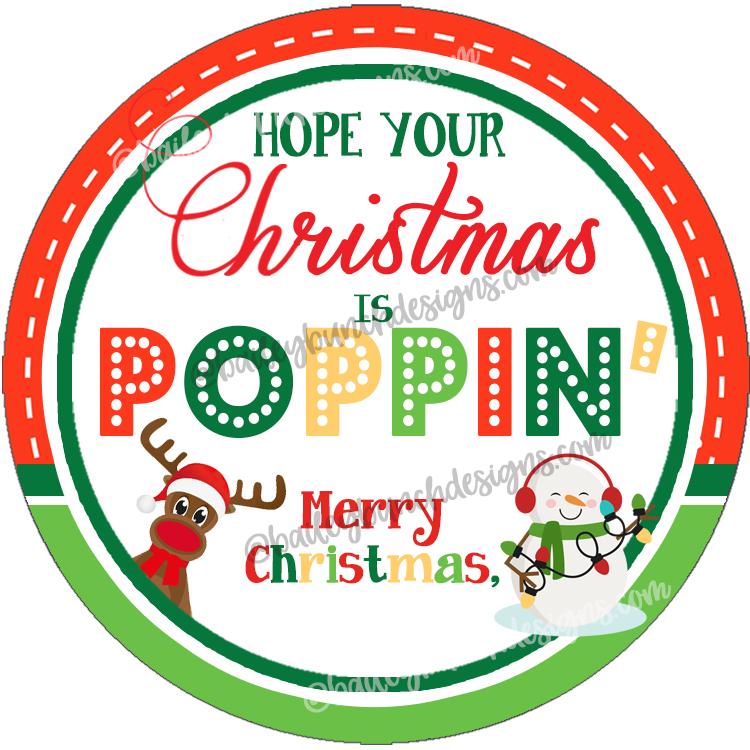 Christmas Pop It Fidget Gift Tags Labels Circles IDCHRISTPOPIT0520 ...