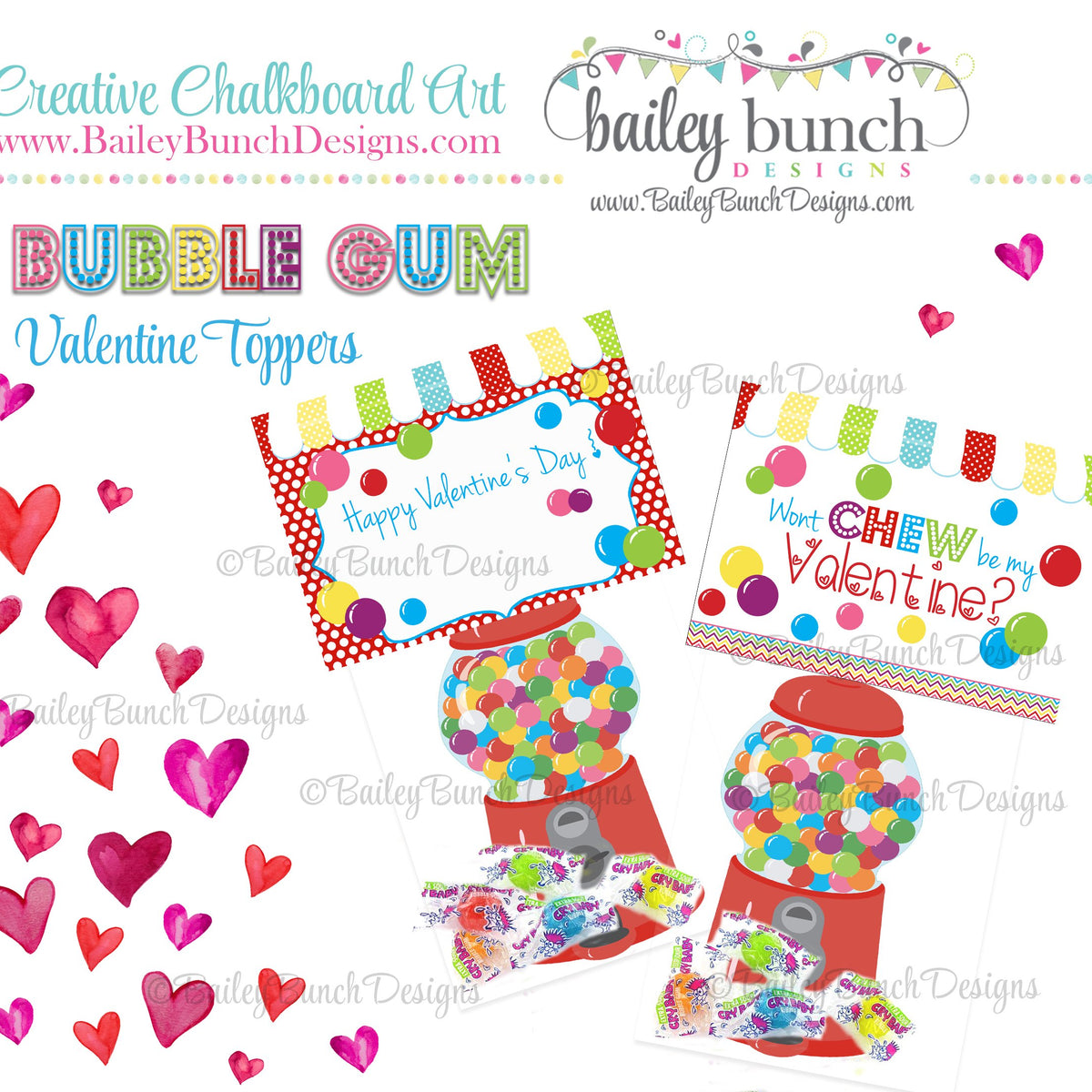 Wont CHEW be my Valentine Treat Tags, RED Valentines IDVDAYREDCHEWS052 ...